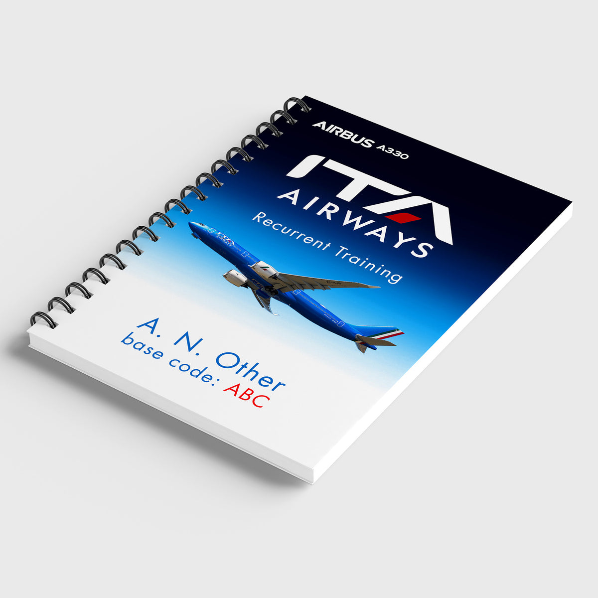 ITA Airways A330 Customised NoteBook – Koolkrew