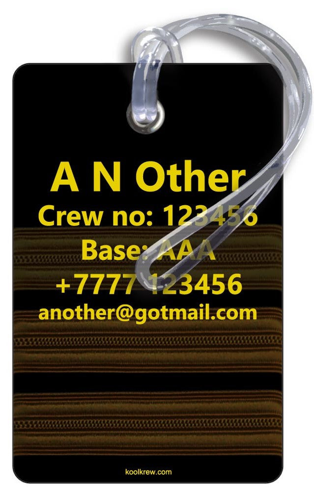 Pilot(3 BARS) Crew Tag